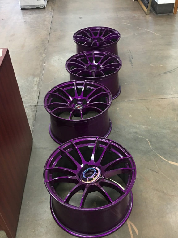 Dormant Violet Wheels | Absolute Powder Coating